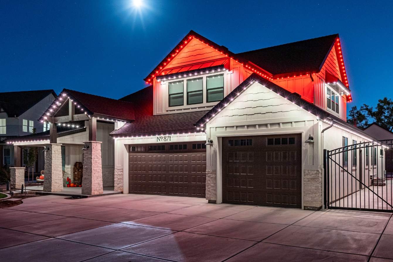 Game Day Lighting | Permanent Outdoor LED Soffit Lights